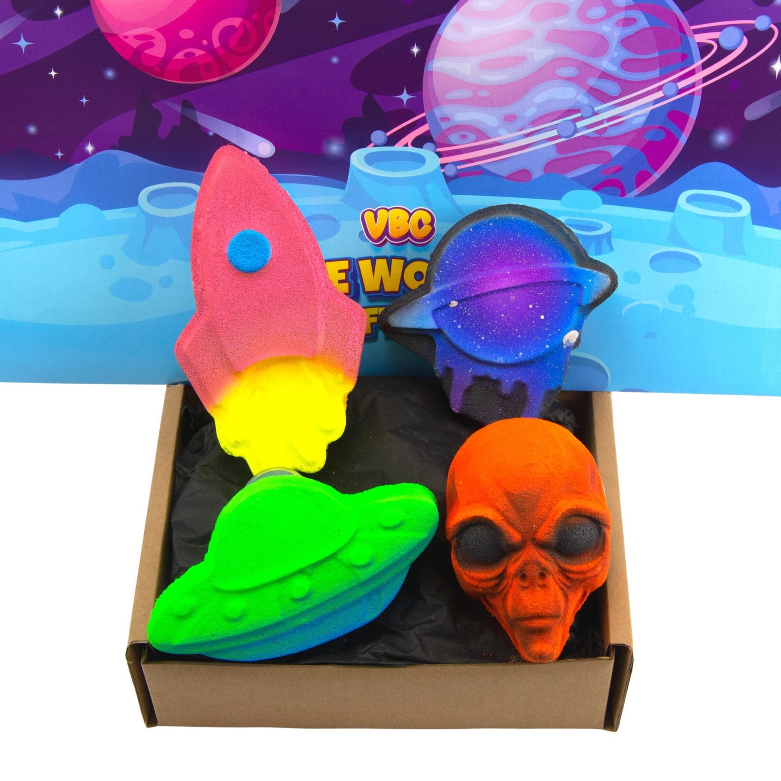Space Bath Bomb Gift Set Hamper Vbc.life Astronaut UFO - Etsy UK