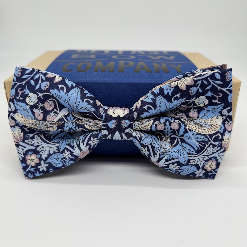 Blue Belfast Bow Tie - Etsy