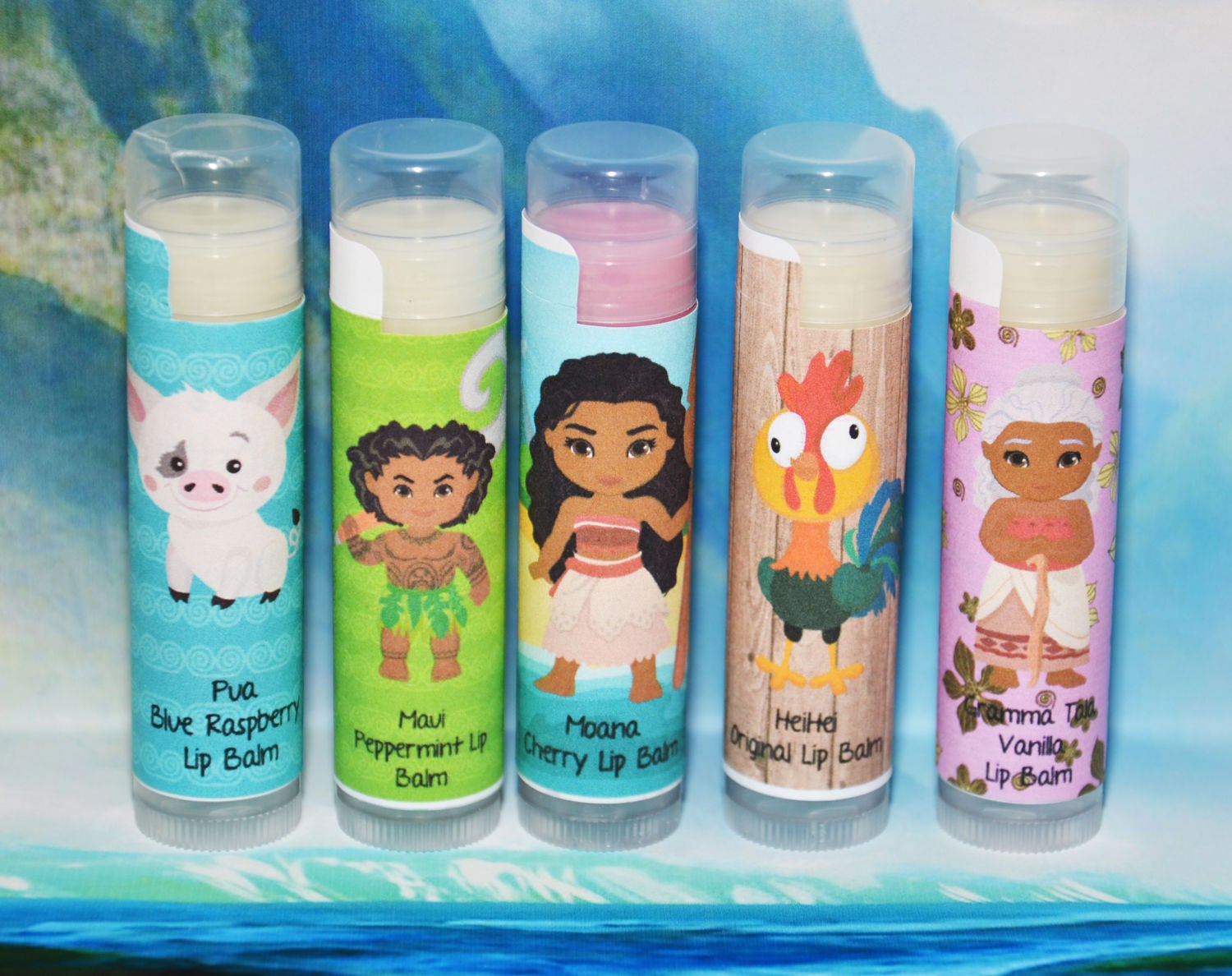 Moana Lip Balm Set Moana Handmade Lip Balm Moana Easter - Etsy