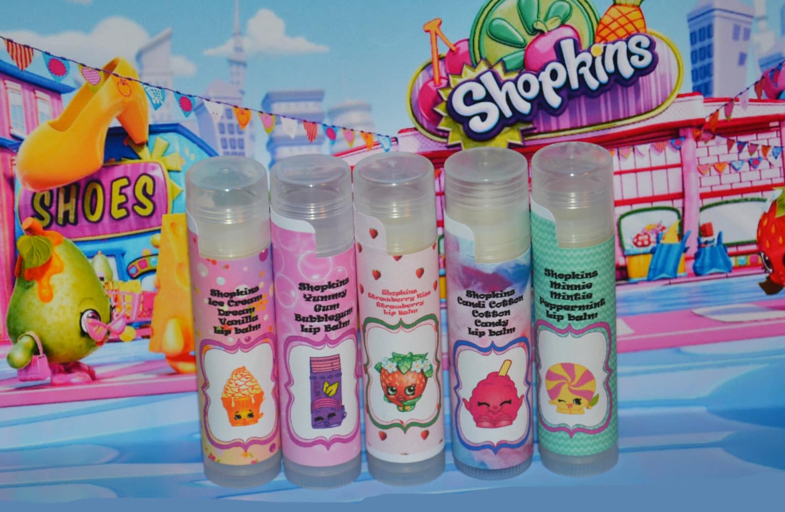 Shopkins Lip Balm Shopkins Party Favors Shopkins Birthday - Etsy