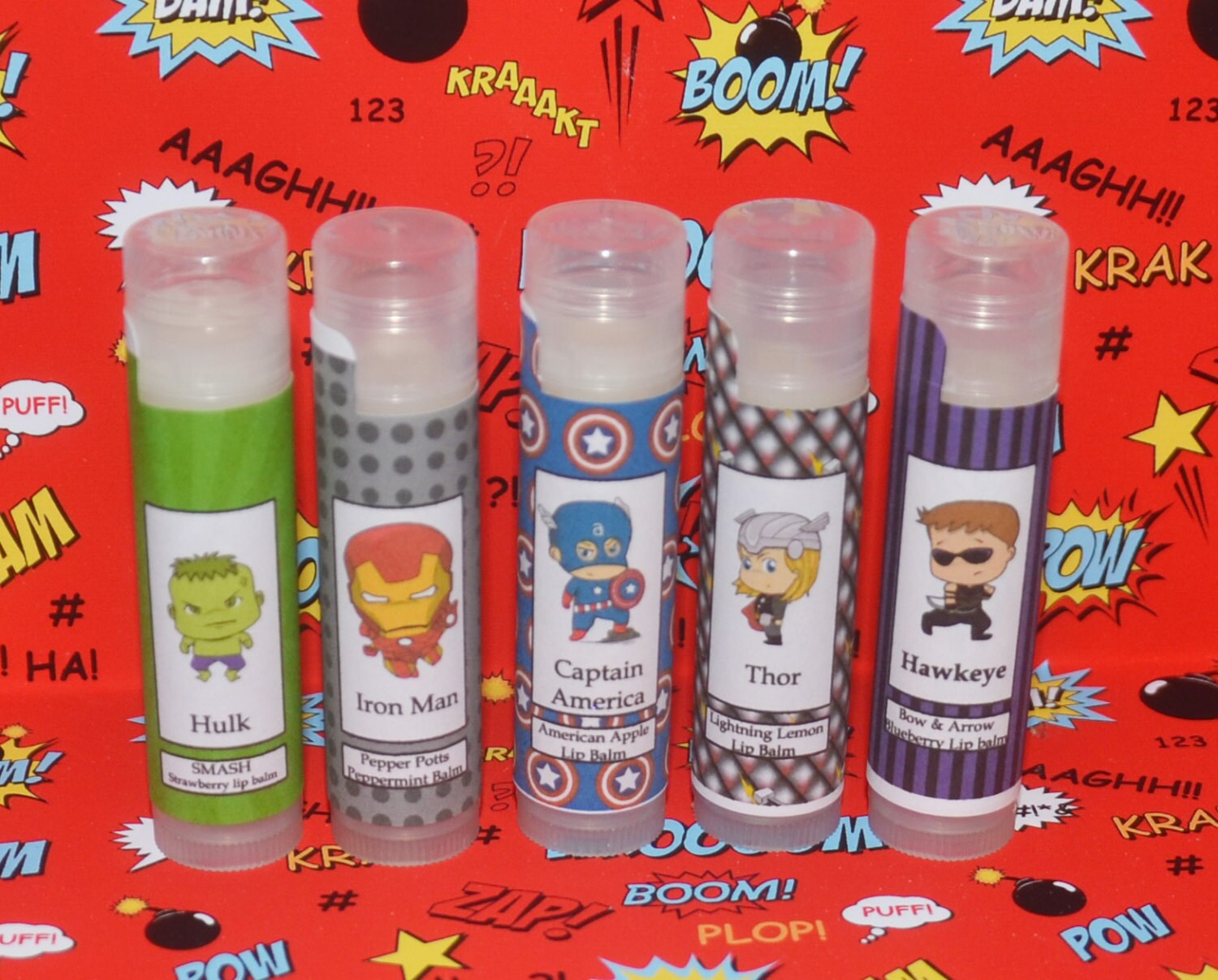Avengers Lip Balm Avenger Gift Set the Hulk Birthday Hulk - Etsy