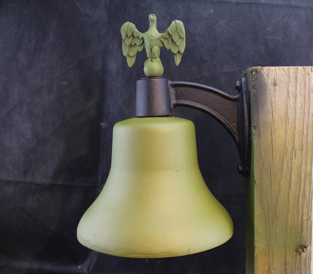 USN Navy 4 Deck B-1 Cast Iron Bell With Ringer and Eagle Topper ...