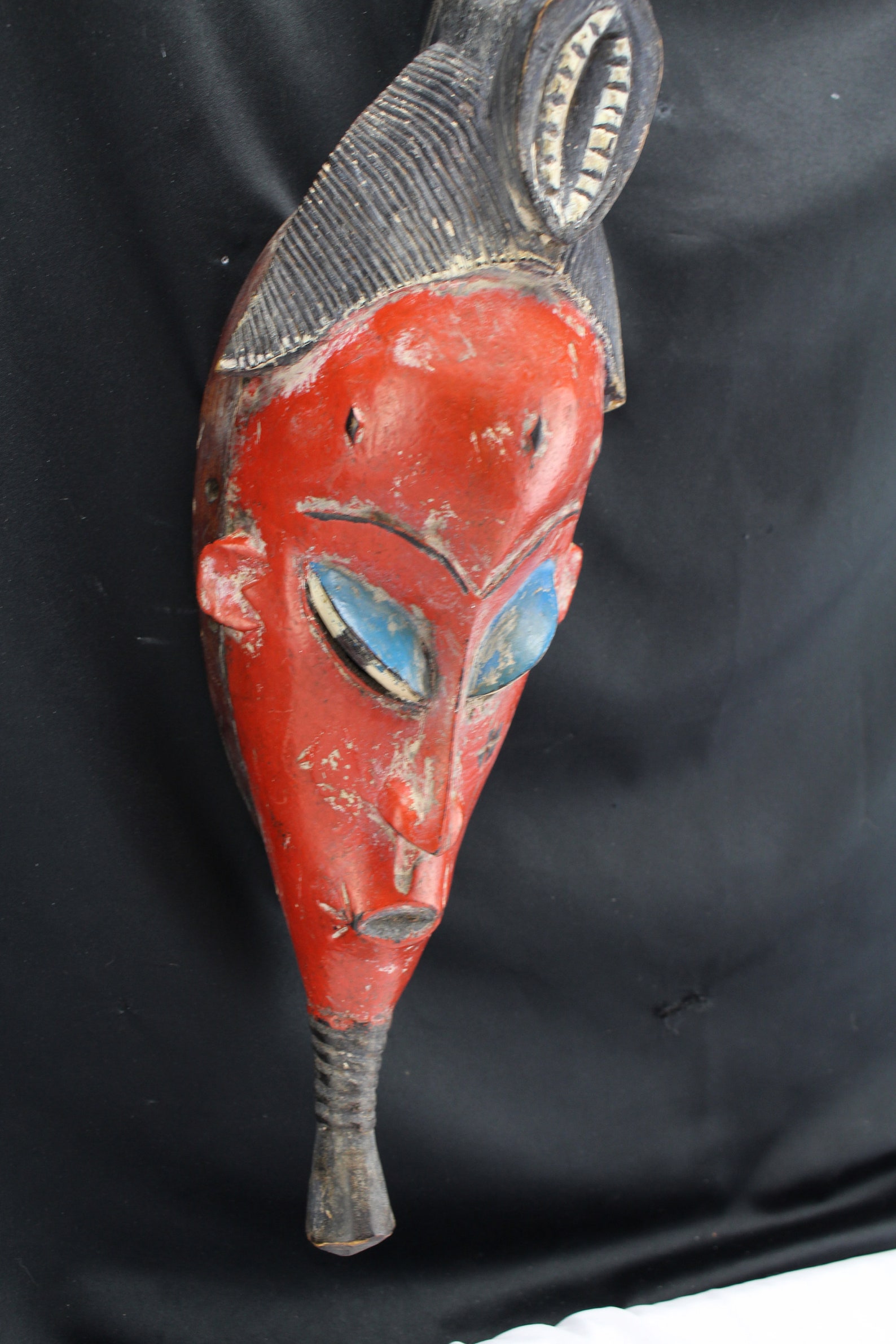 Mask 1950's Carved Wood Baule Ivory Coast: A kpan Mask - Etsy