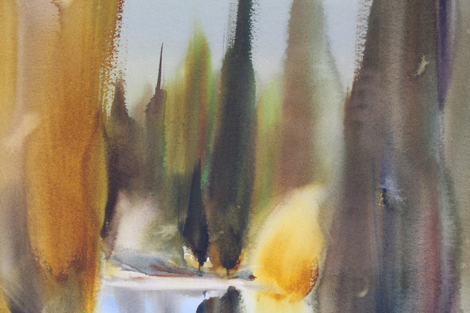 Impressionist Watercolor Painting Frank Francese Nws-interior Home and ...