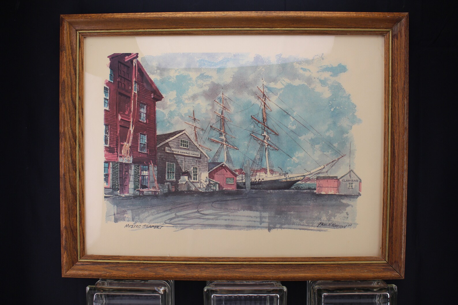 Fine Art Watercolor Print PAUL N. NORTON Mystic Seaport | Etsy