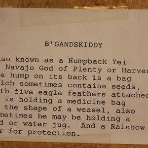 Navajo Indian Sand Painting Clock B'gan Skiddy Hunchback Yei 18" Shadow ...