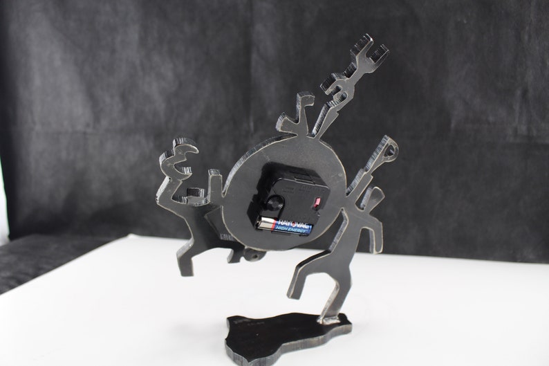 Clock 1997 Keith Haring Style Signed Mark Indursky Cut Steel - Etsy