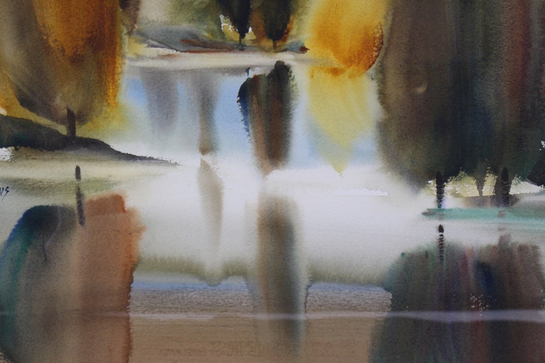 Impressionist Watercolor Painting Frank Francese Nws-interior Home and ...