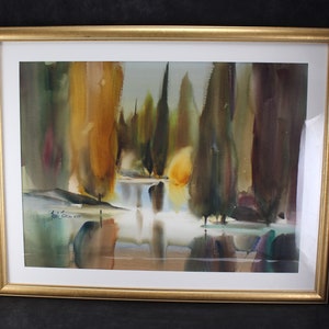 Impressionist Watercolor Painting Frank Francese Nws-interior Home and ...