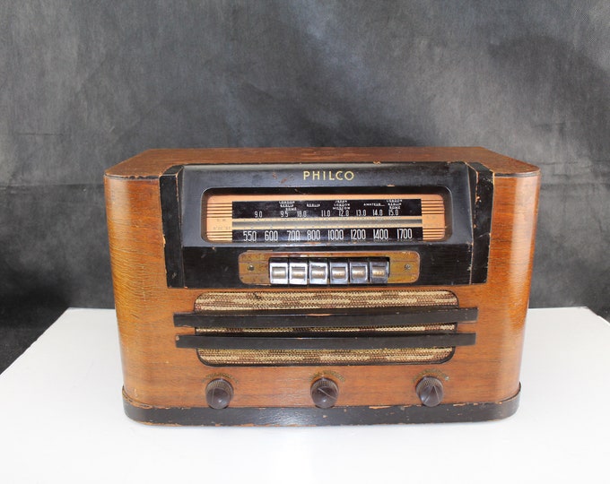 Philco 42-327T Tube Radio 1942 Working-electronics Home Decor - Etsy