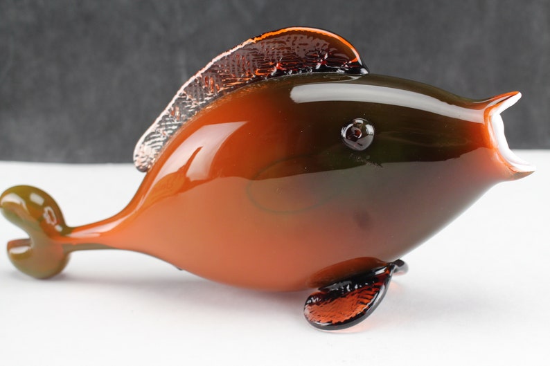 Fenton Art Glass Dave Fetty Fish Figurine OOAK - Etsy