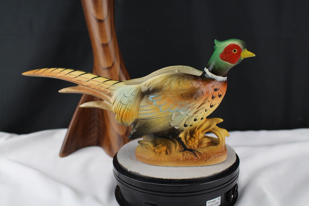 Vintage Hand Painted Ringneck Pheasant Porcelain Figurine Napcoware ...