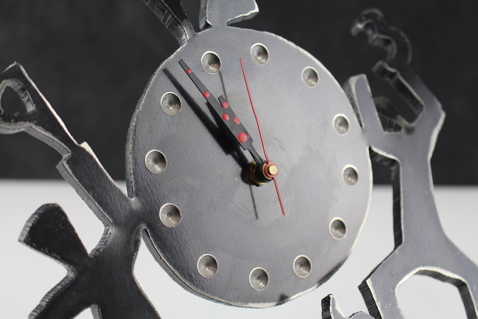 Clock 1997 Keith Haring Style Signed Mark Indursky Cut Steel - Etsy