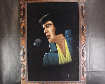 Elvis Velvet Painting - Etsy