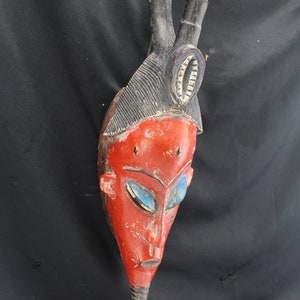Mask 1950's Carved Wood Baule Ivory Coast: A kpan Mask - Etsy