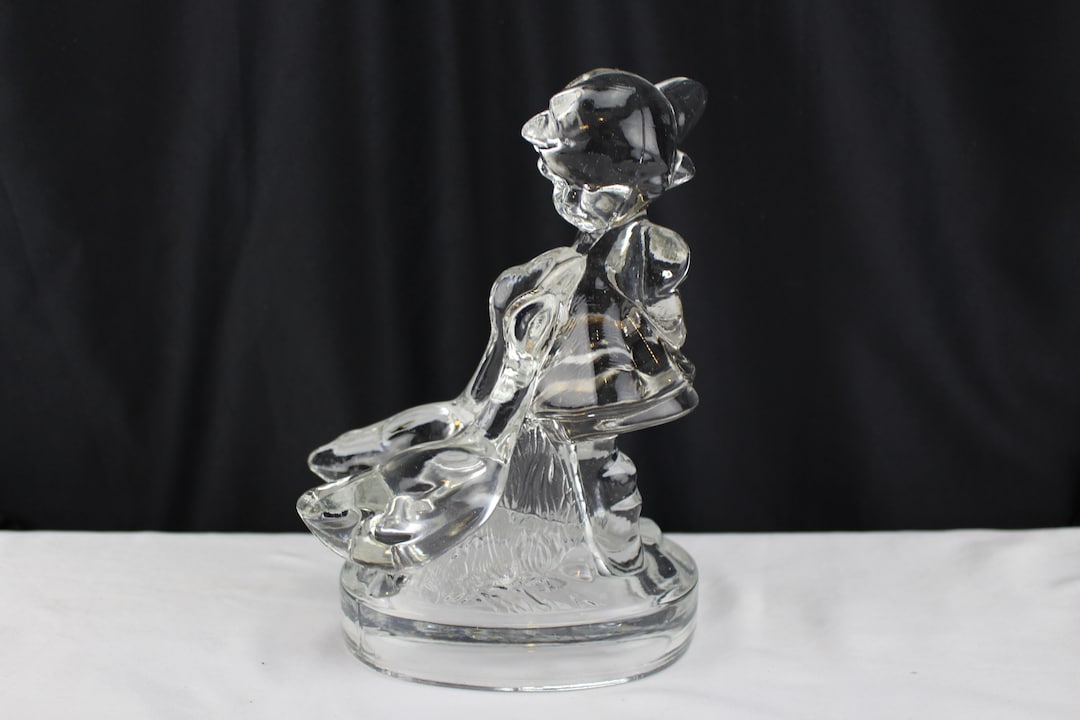 GOEBEL HUMMEL GLASS Paperweight Figurine Statue Geese/goose Girl-home ...