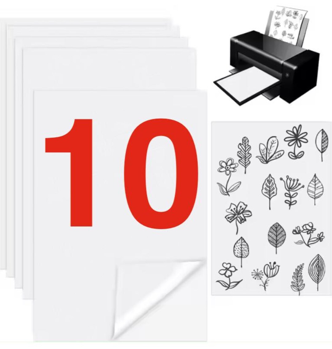 10 X A4 Sheets of Water Soluble Transfer Paper - Embroidery Sashiko ...