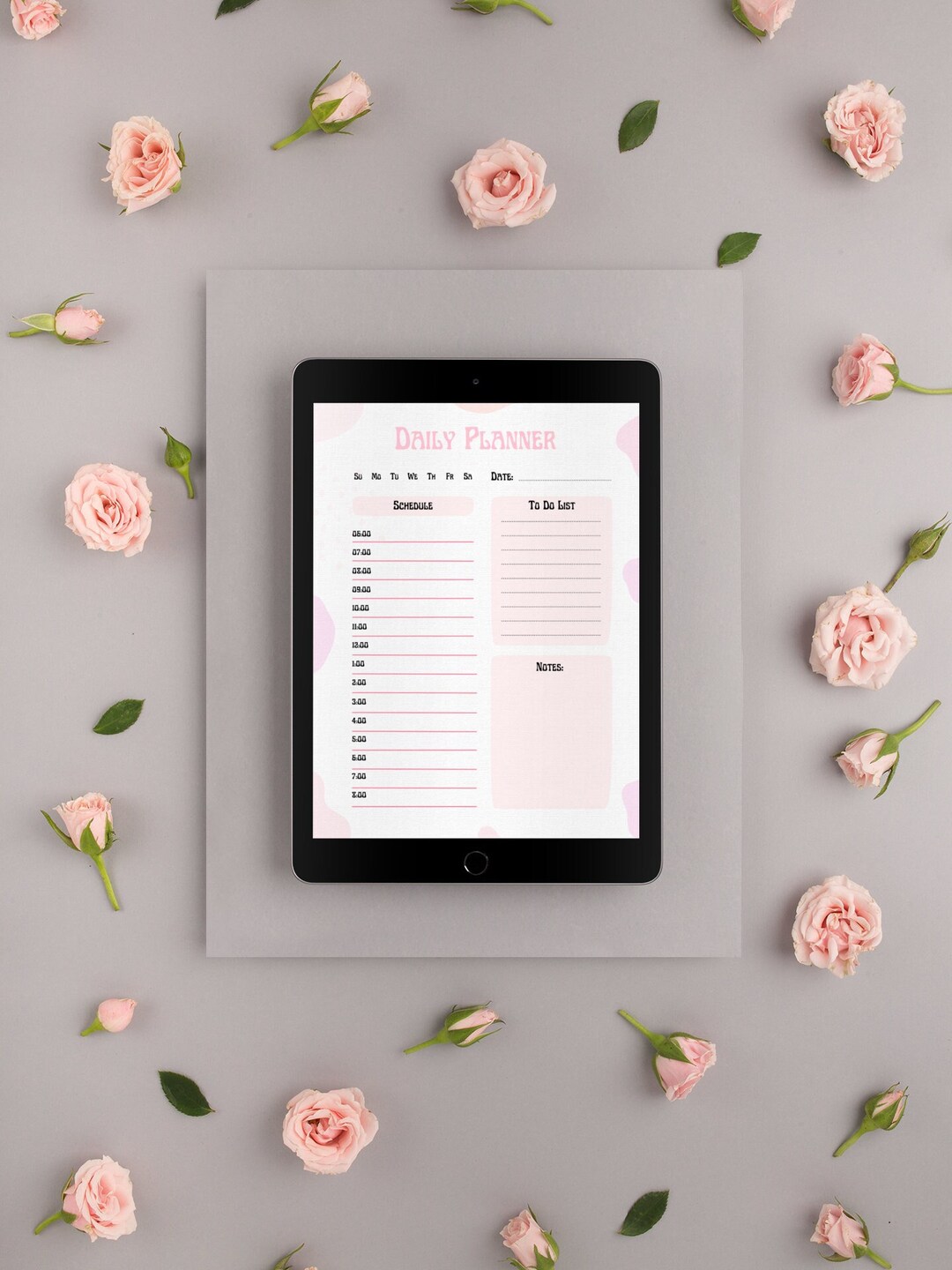THREE Daily Digital Planning Sheets PDF Download - Ipad, Tablet ...