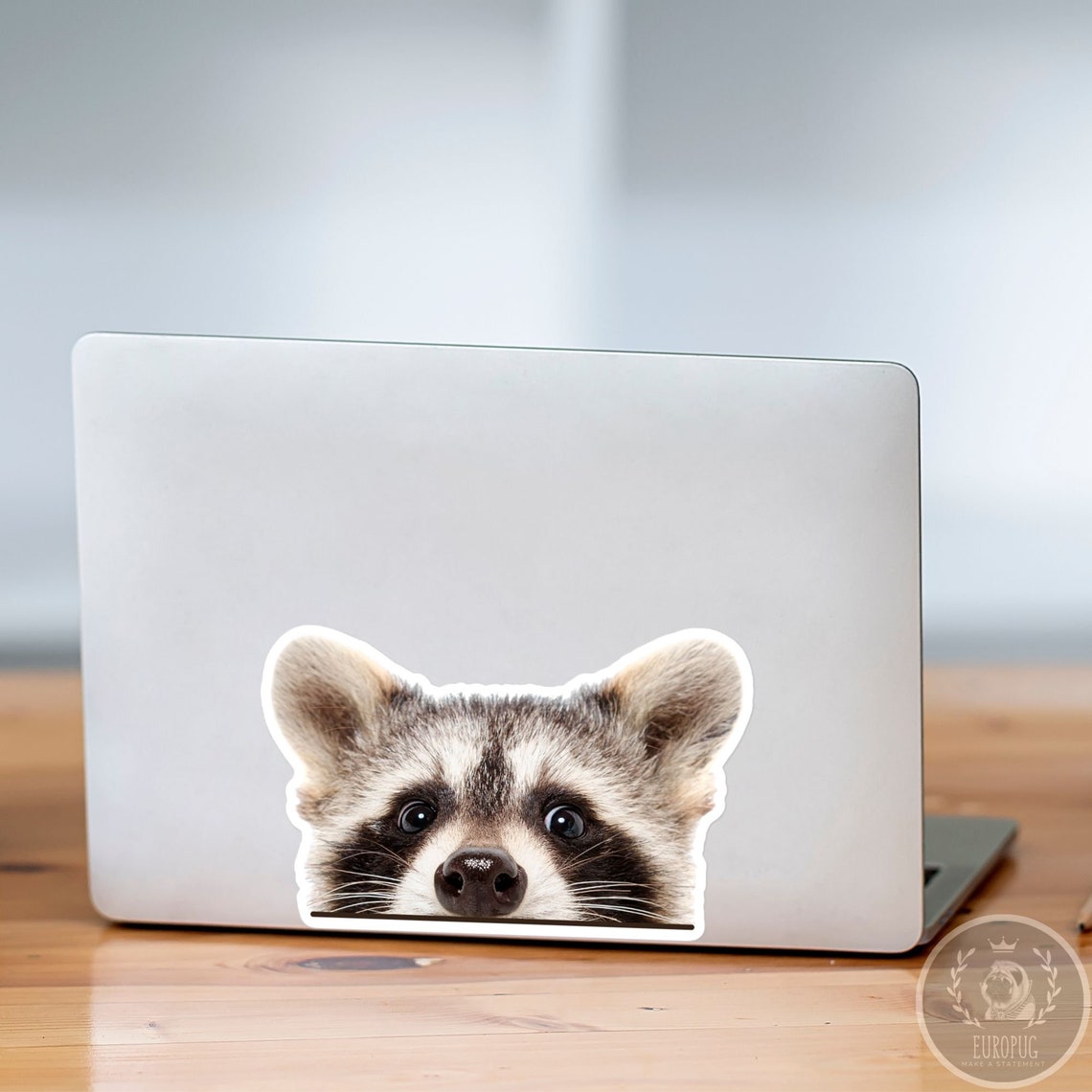 Peeking Raccoon Car Sticker Decal / Funny Raccoon Head Face - Etsy