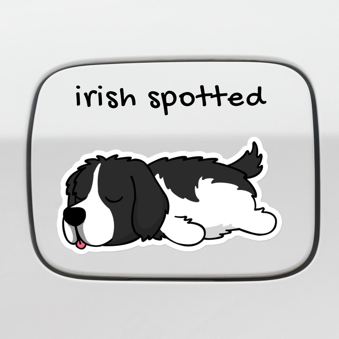 Lazy Newfoundland Car Decal Sticker / Black Brown White Newfie Dog ...