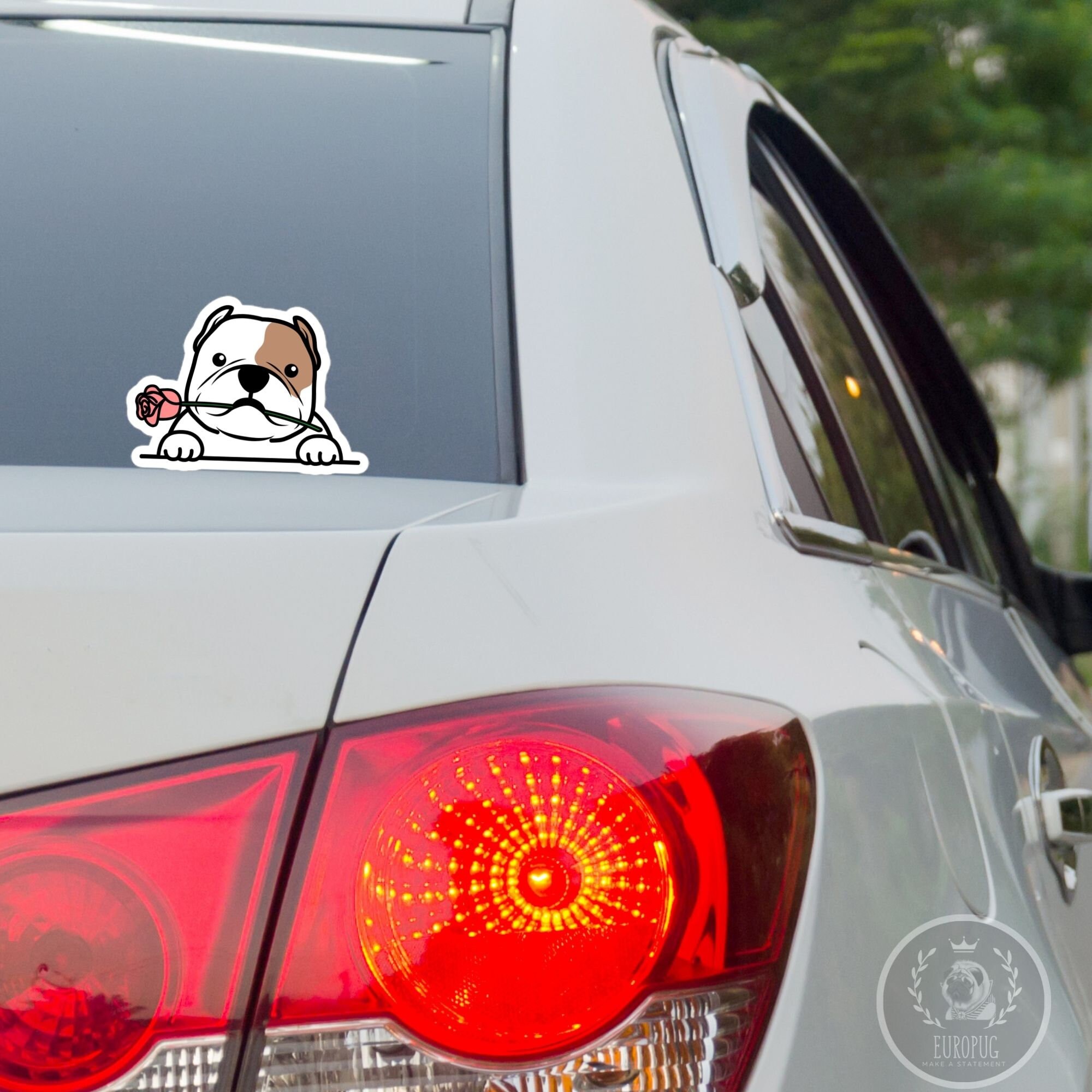 American Bully Car Sticker Decal / Kawaii Cartoon Bully Dog - Etsy