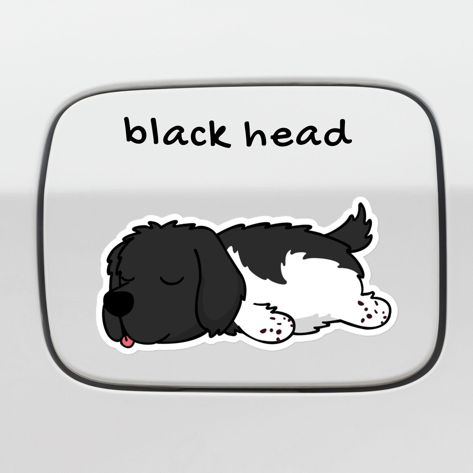 Lazy Newfie Dog Car Decal - Newfoundland Waterproof Vinyl Sticker - Etsy