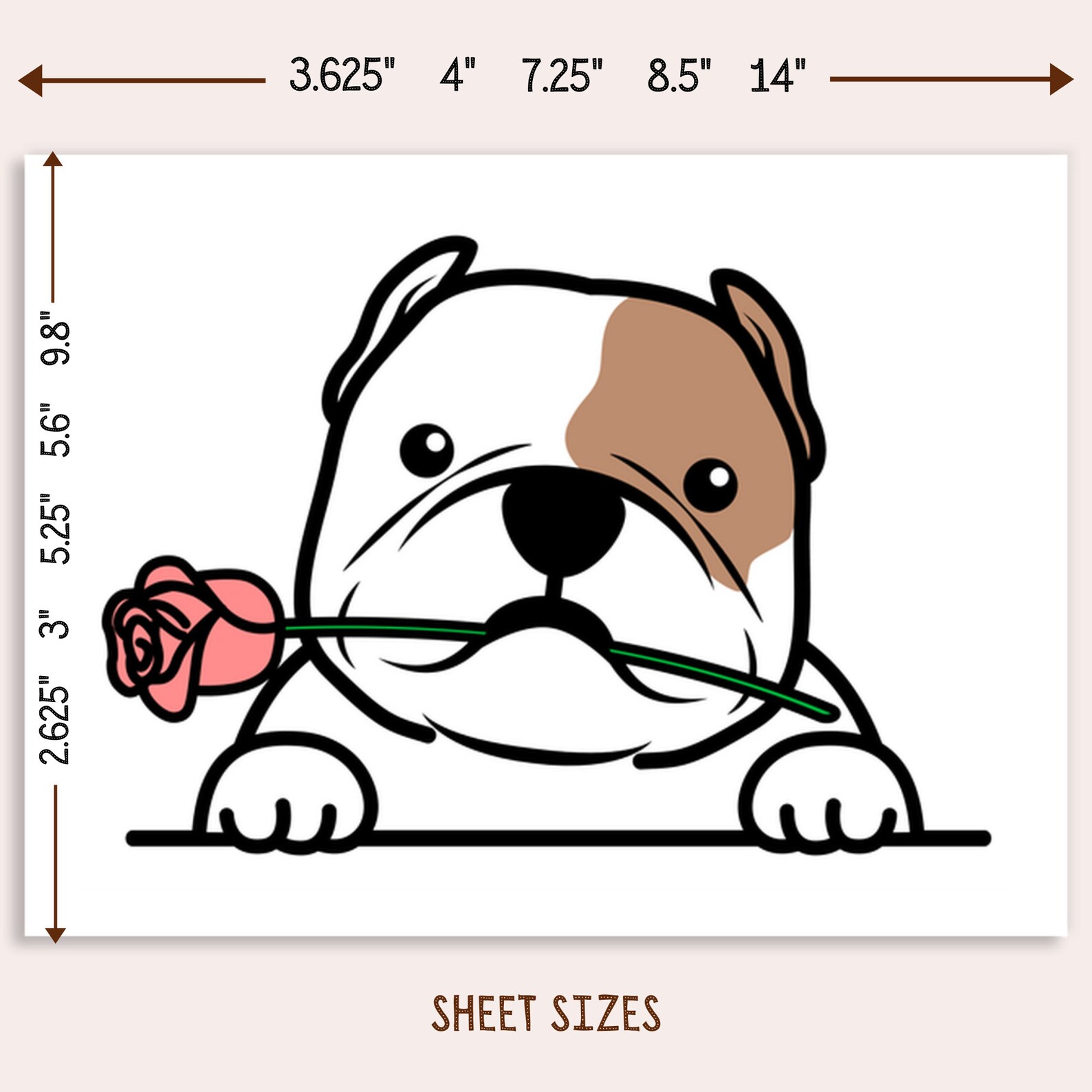 American Bully Car Sticker Decal / Kawaii Cartoon Bully Dog - Etsy