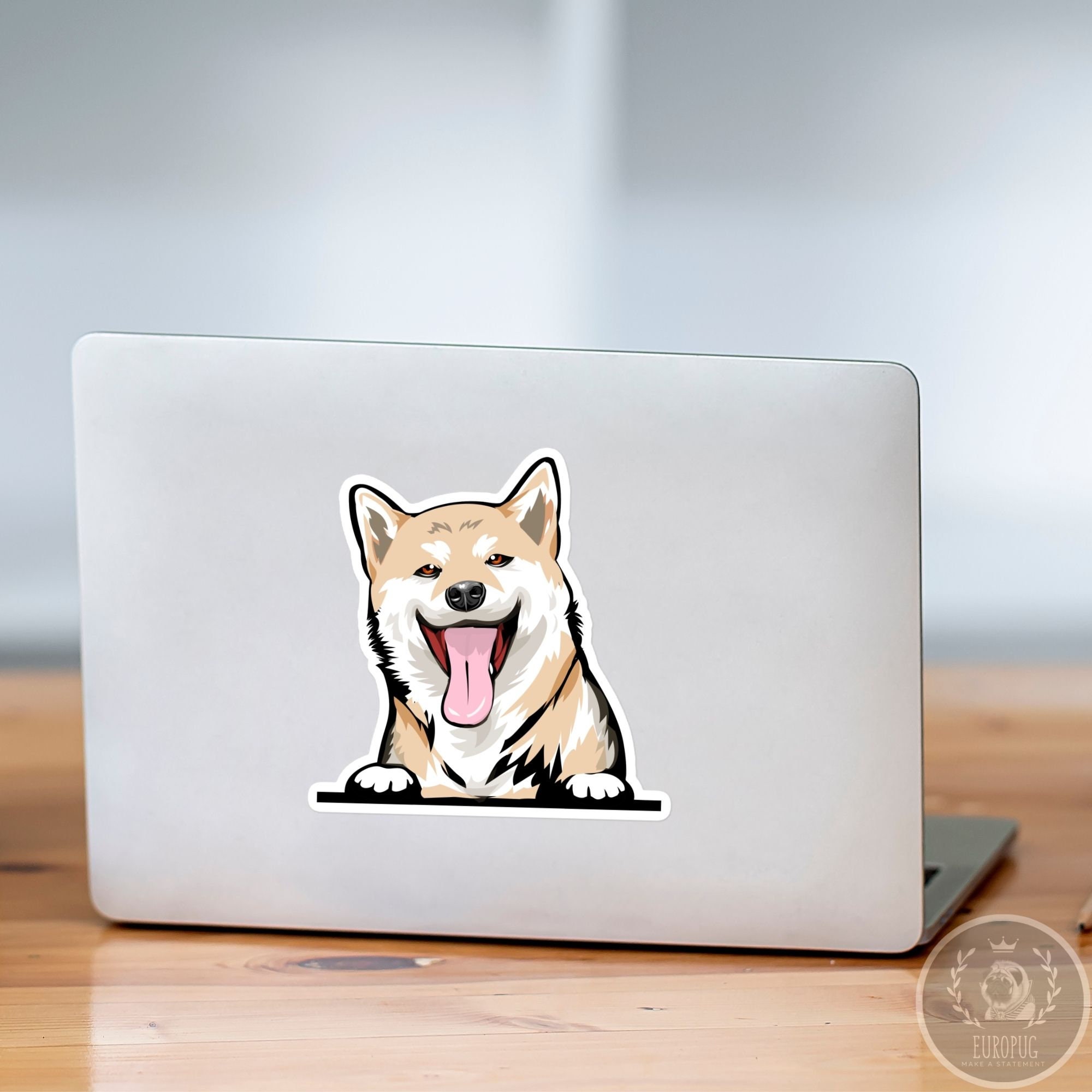Peeking Shiba Inu Car Decal Sticker / Realistic Shiba Inu | Etsy