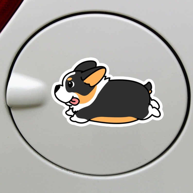 Jump Tricolor Corgi Car Decal / Running Corgi Car Sticker / | Etsy