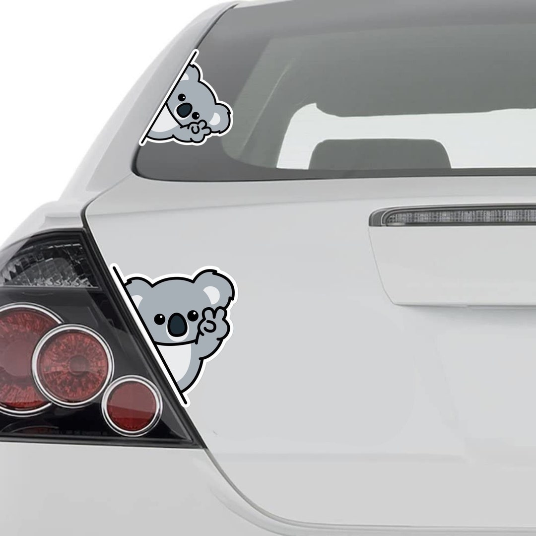 Peeking Koala Car Decal Sticker / Kawaii Cute Funny Koala Vinyl ...