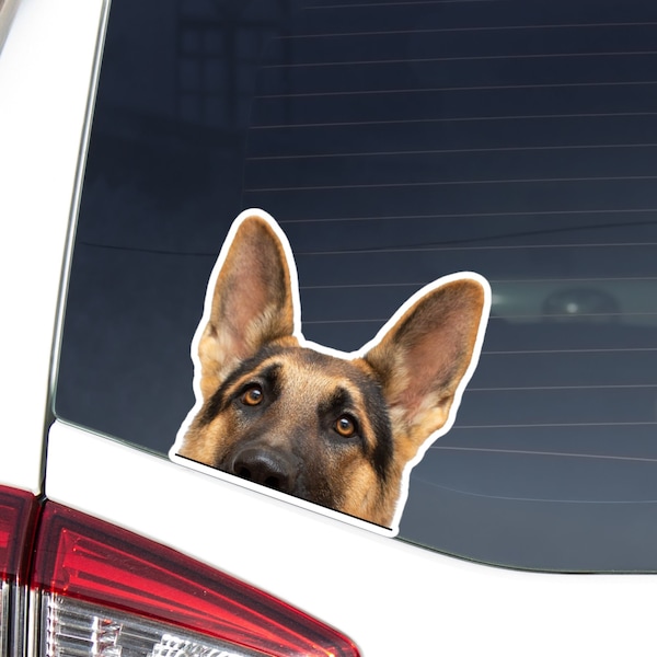 German Shepherd Vinyl Car Decal - Etsy