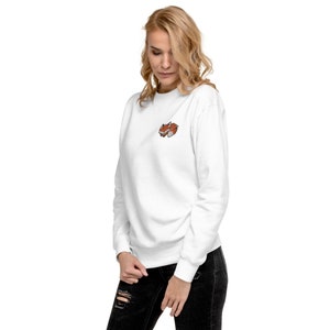 Embroidered Fox Sweatshirt / Cute Lazy Foxy Sweater / Kawaii Wild ...