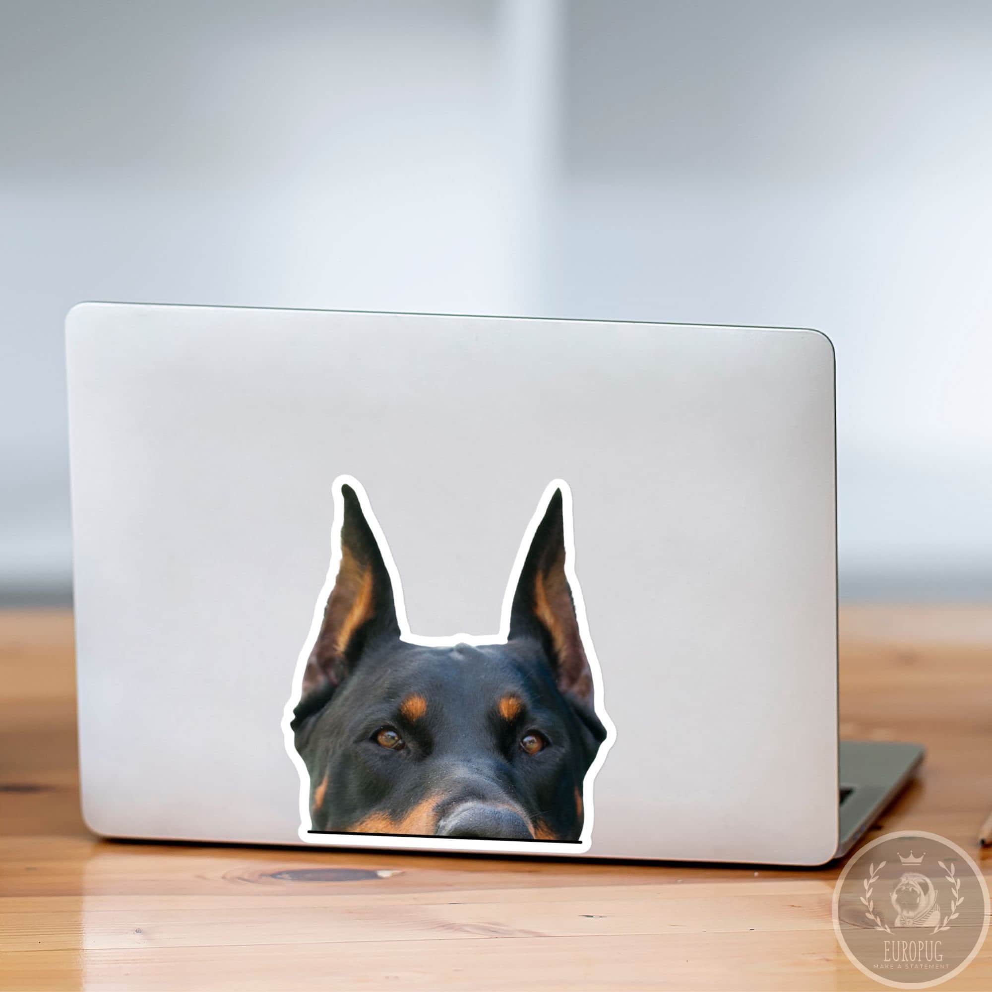 Doberman Pinscher Car Decal Sticker / Peeking Black&rust - Etsy