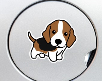 Cute Beagle Car Decal - Etsy