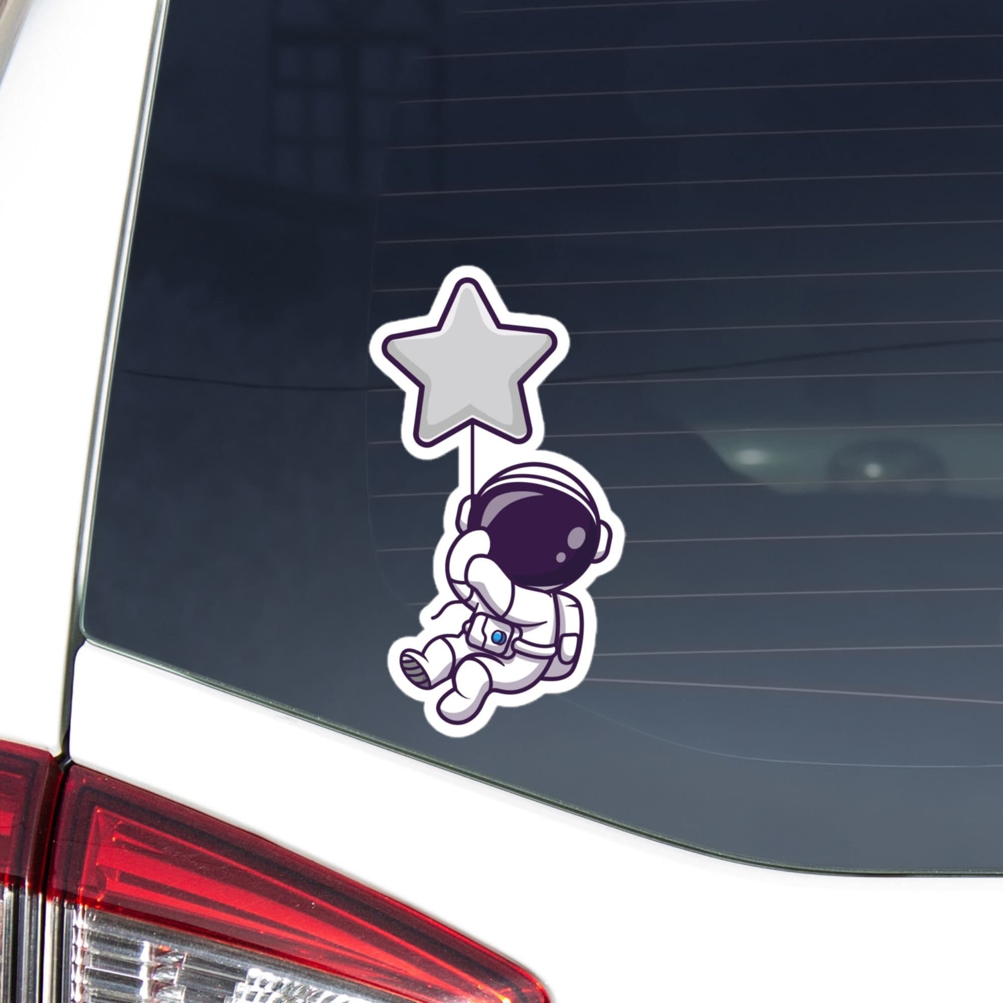 Astronaut Floating With Star Balloon Car Decal Sticker / Kawaii ...
