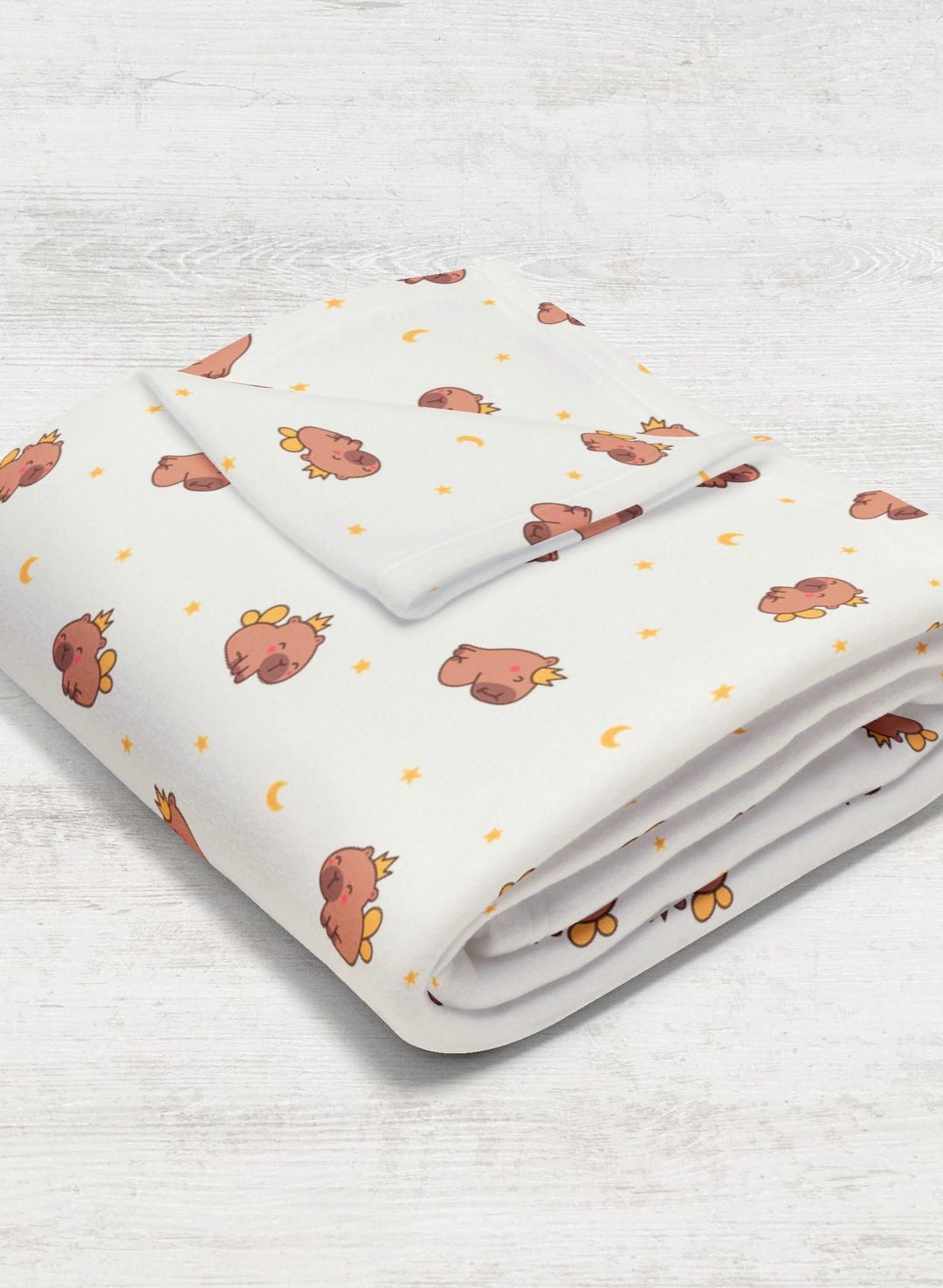 Capybara Throw Blanket / Baby Minky Blanket / Kids Velveteen Plush ...