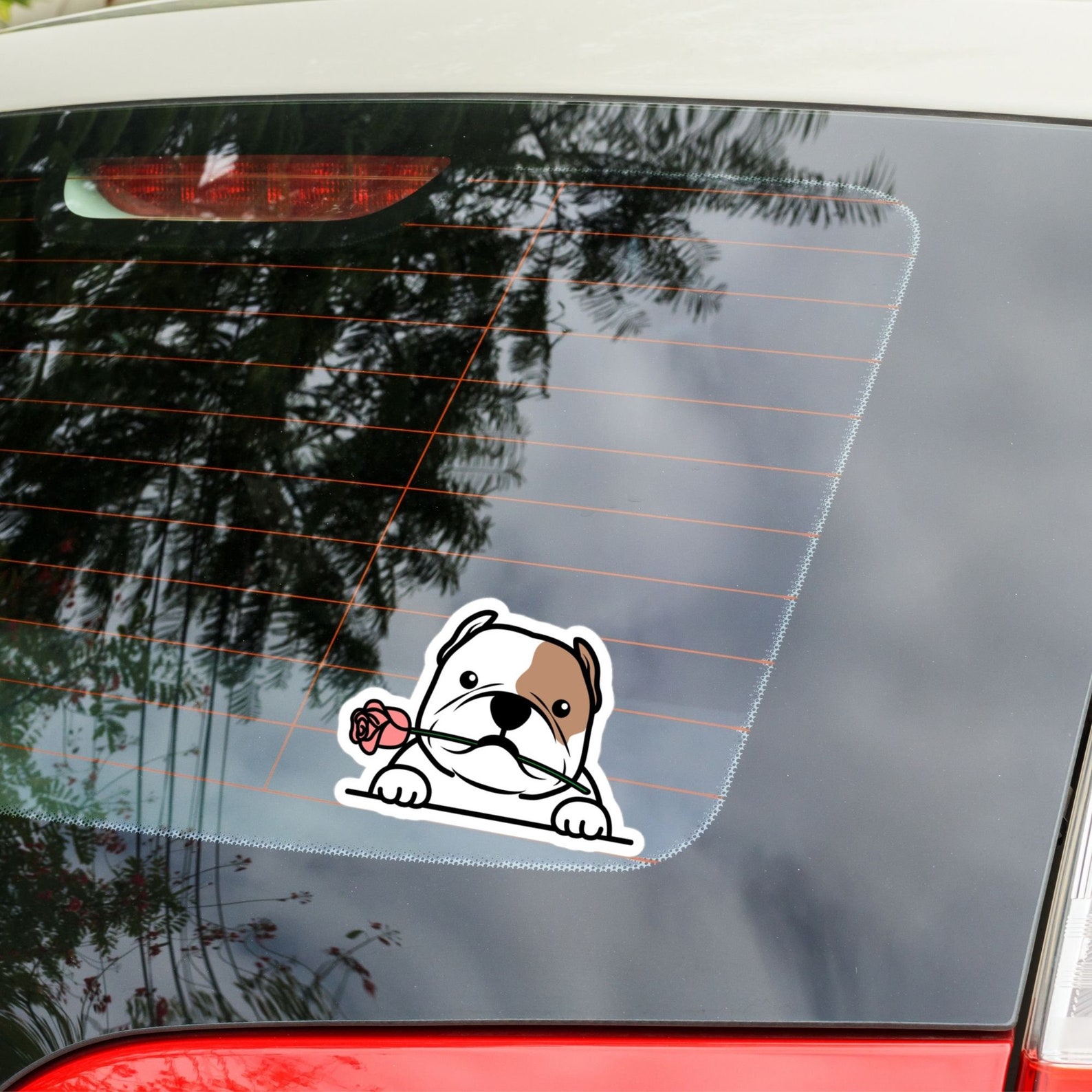 American Bully Car Sticker Decal / Kawaii Cartoon Bully Dog - Etsy