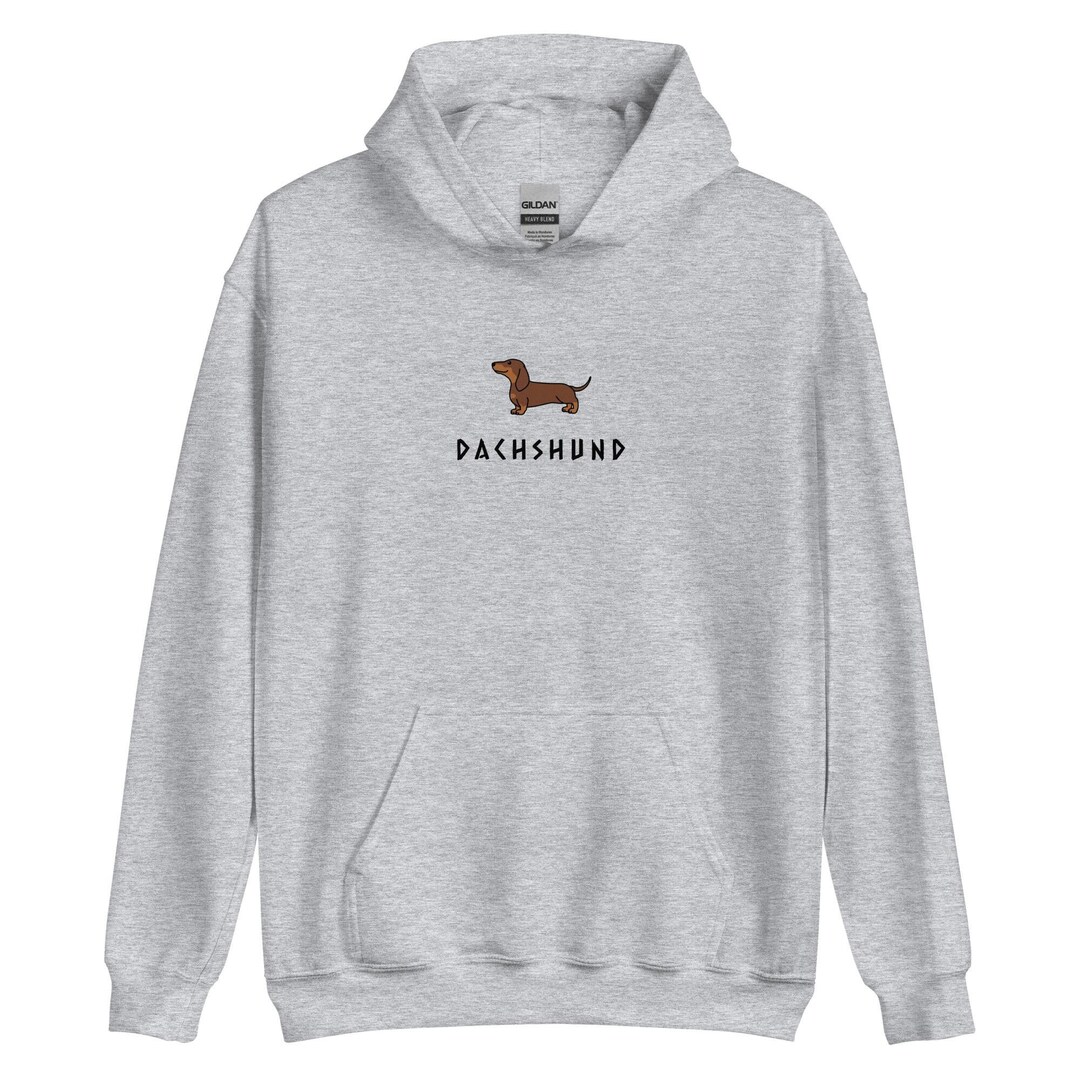 Dachshund Hoodie / Chocolate Tan Cute Dog / Kawaii Cartoon / Gift for ...