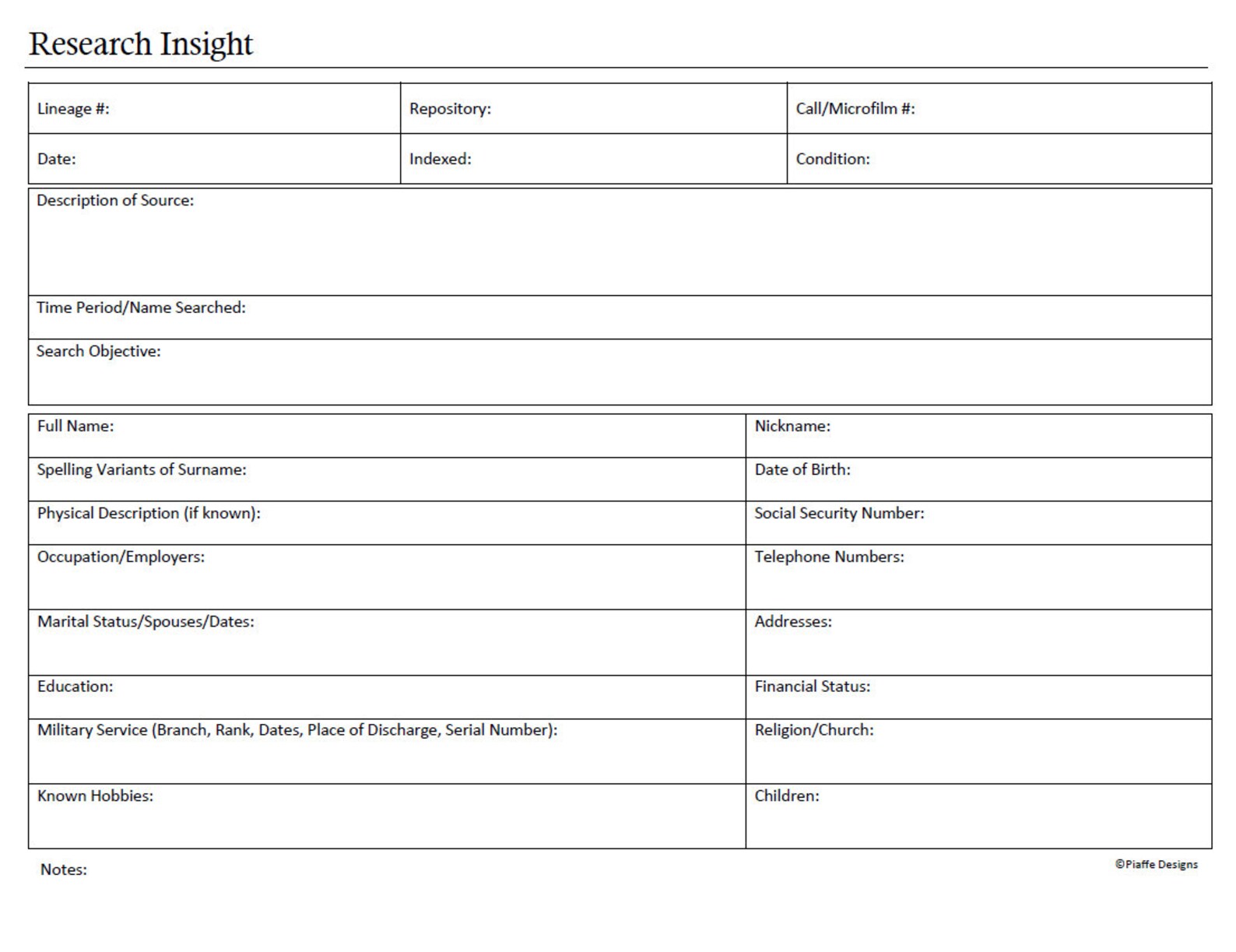 Family History Worksheet Bundle | Ancestry Research | Genealogy Planner ...