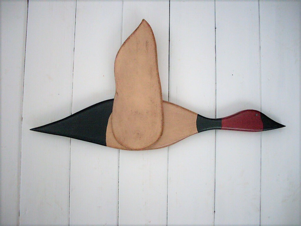Flying Canvas Back Duck - Etsy