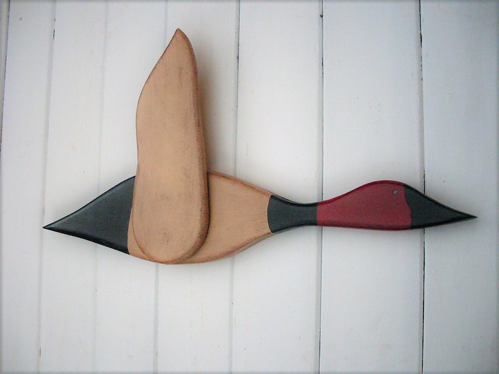 Flying Canvas Back Duck - Etsy