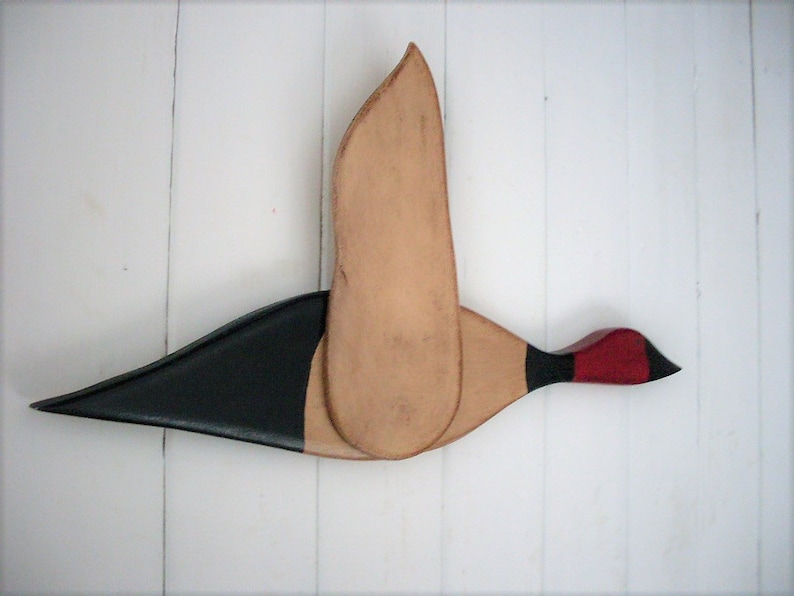 Flying Canvas Back Duck - Etsy