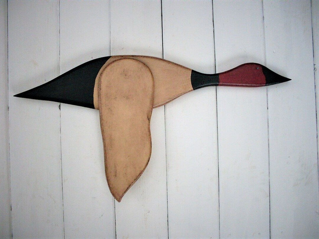 Flying Canvas Back Duck - Etsy