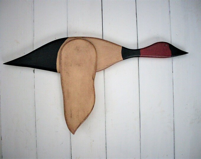 Flying Canvas Back Duck - Etsy