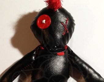VOODOO Doll Handstitched Large BLACK & RED by Artist Godsprosyko - Dark ...