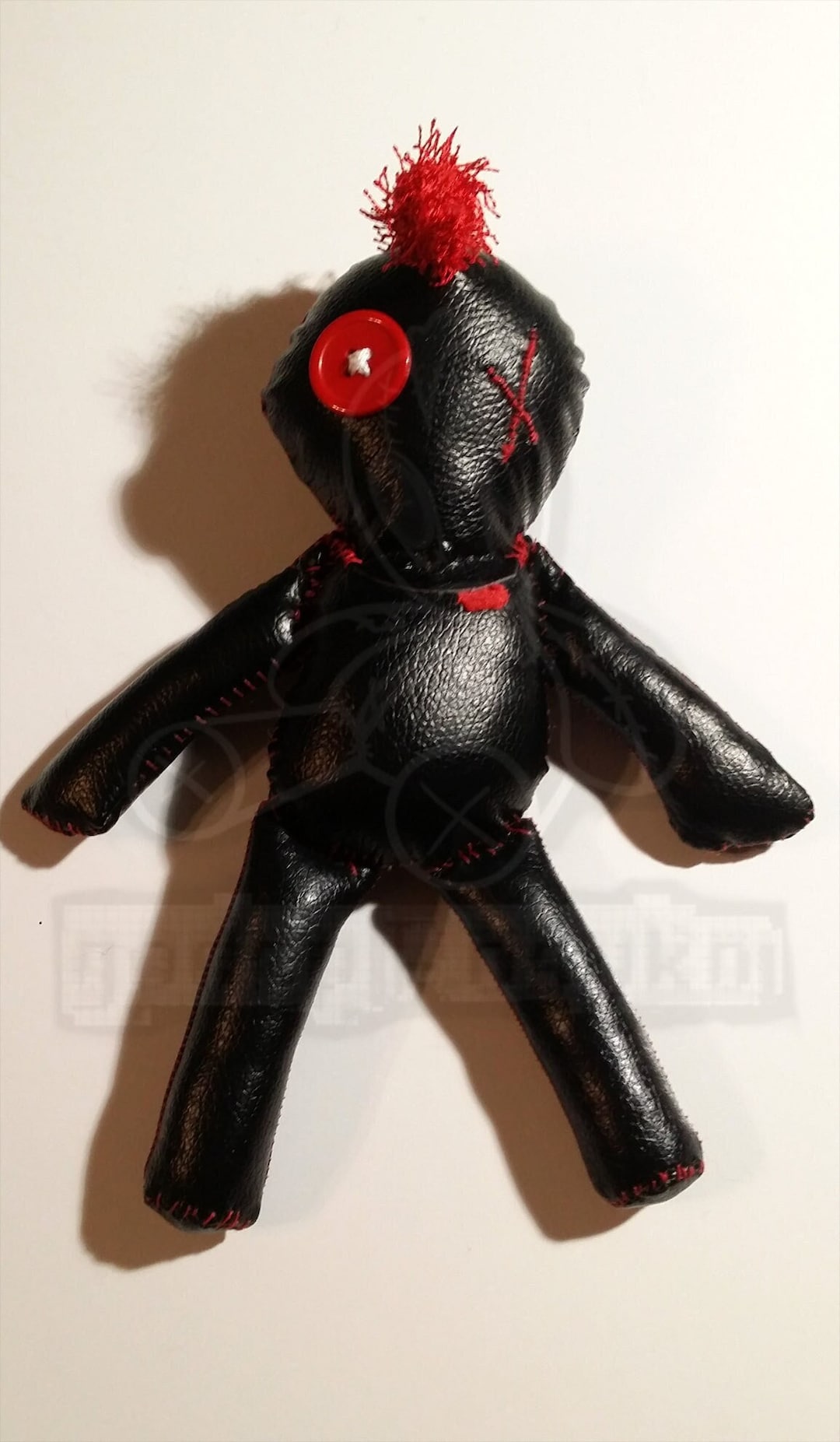 VOODOO Doll Handstitched BLACK & RED by Artist Godsprosyko - Dark ...