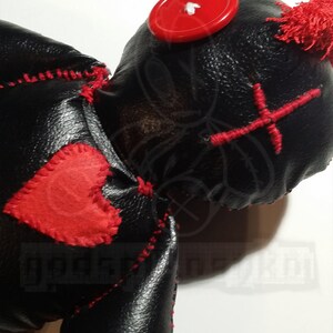 VOODOO Doll Handstitched Large BLACK & RED by Artist Godsprosyko - Dark ...