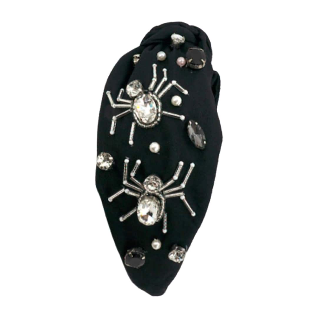 Knotted Beaded Halloween Spider Headband - Etsy