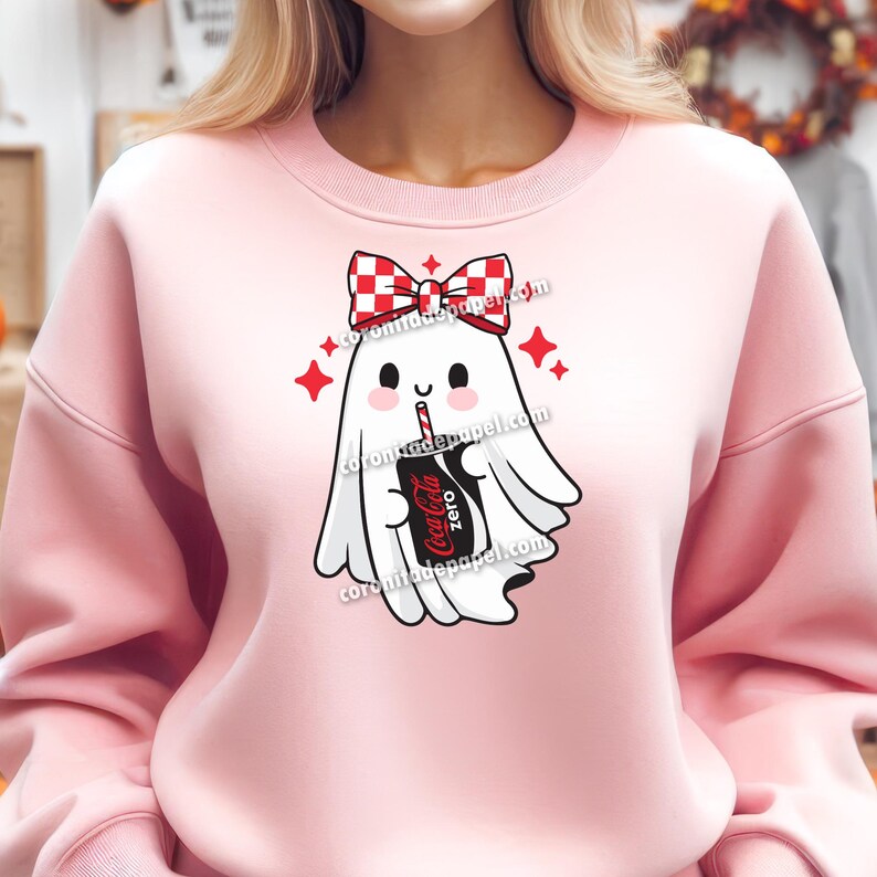Cute Zero Soda Ghost PNG | Funny Halloween | Little Ghosts Drink Png ...