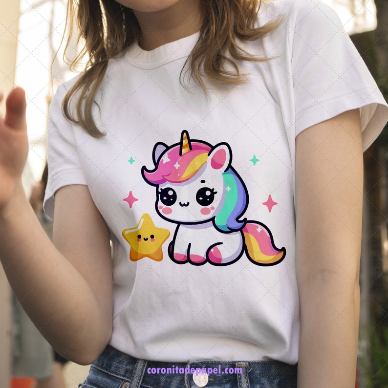 Cute Unicorn and Stars Cliparts | Rainbow Clip Art | Shooting Star ...